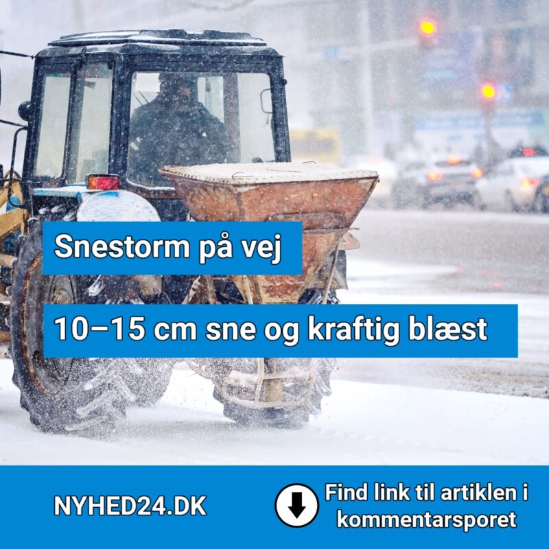 Varsel udsendt: Sne og blæst kan lukke trafikken - Nyhed24.dk